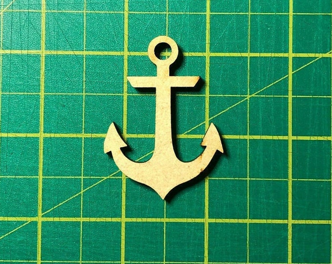 Anchor Shape MDF Crafts, Decorations Embellishments MDF Shape Craft ...