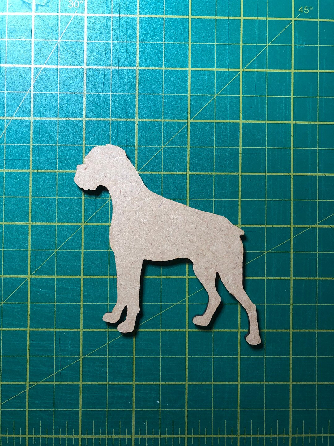 Wooden Boxer Dog, Laser Cut Dogs, Cutouts, Embellishment, MDF Boxer Dog ...