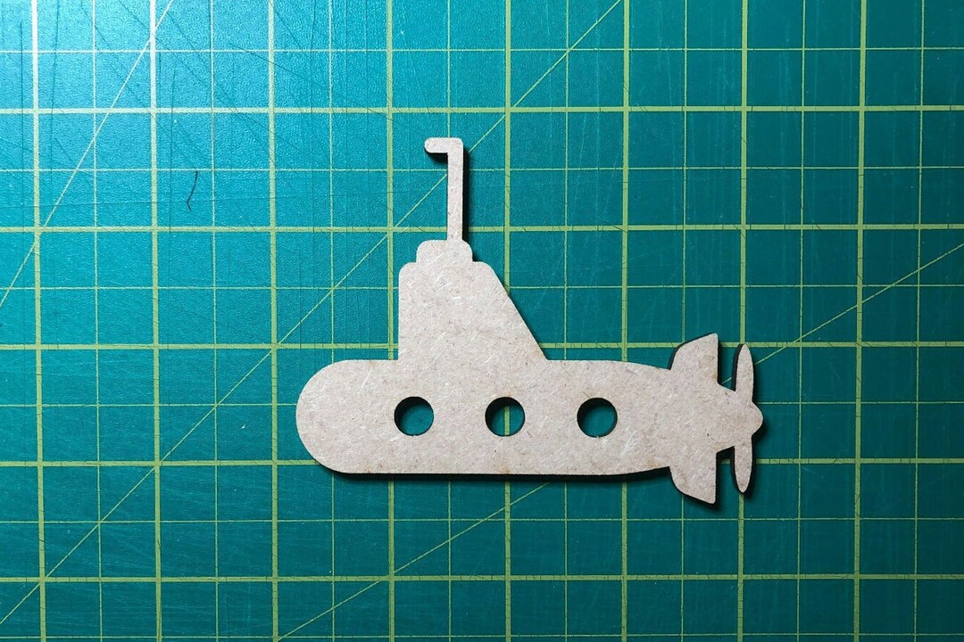 Submarine Shape MDF Crafts, Decorations Embellishments MDF Shape Craft, Arts Craft Decorations ...