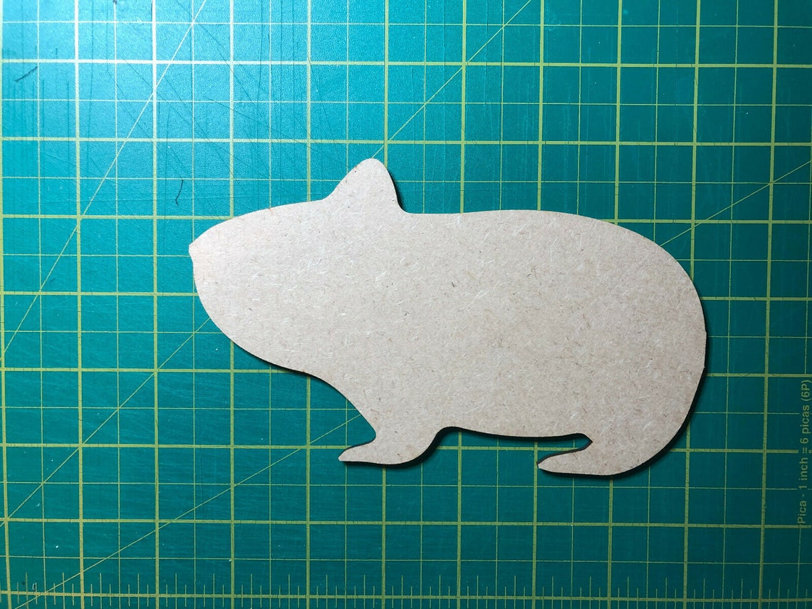 Wooden Hamster, MDF Hamster, Laser Cut Shapes, Wood Hamster ...