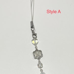 Flowery Dreamy White Angel Phone Straps in Different Styles Phone Chain ...