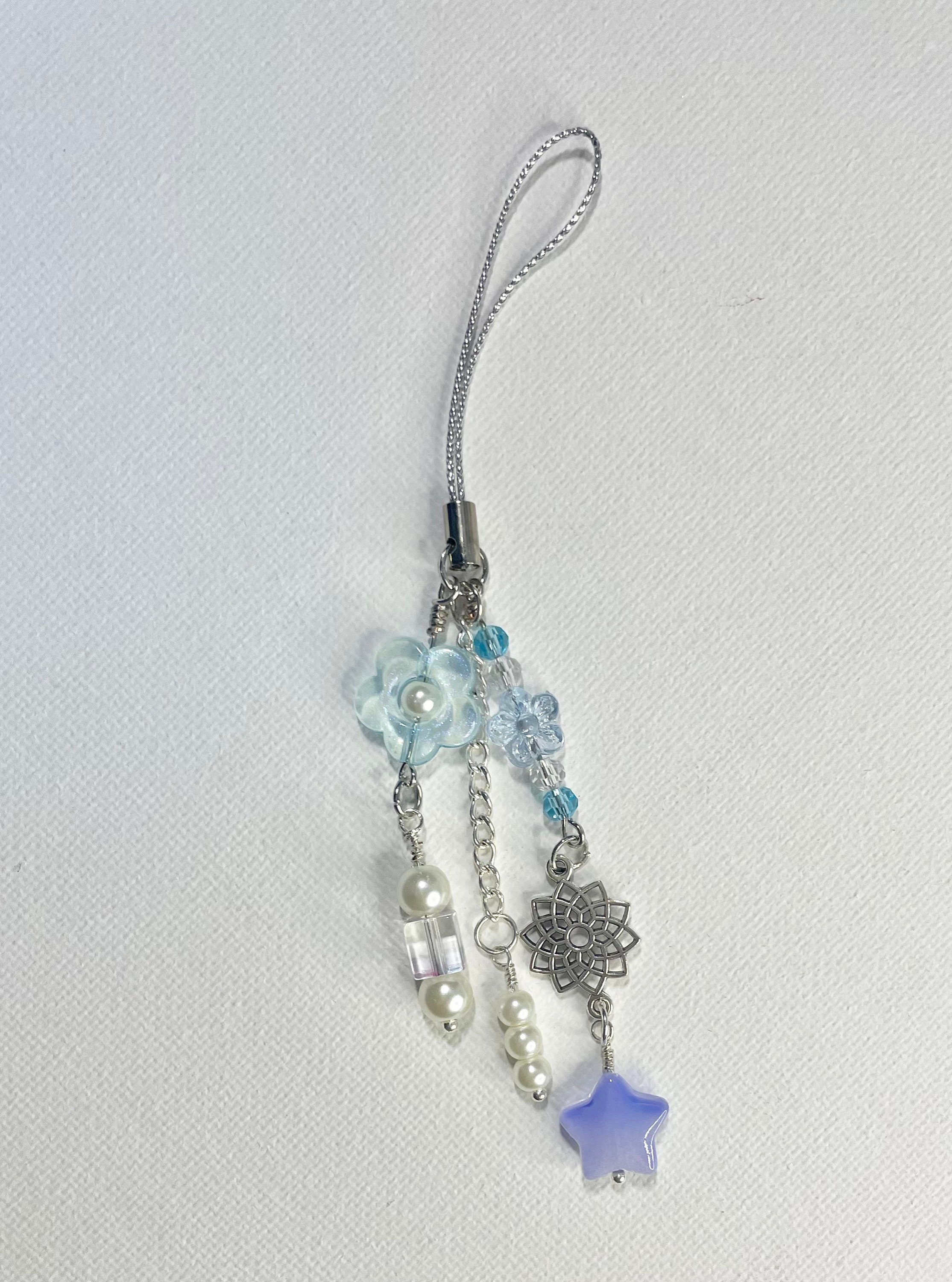 Trendy Silver Lovely Star and Flower Beaded Colorful Phone - Etsy