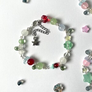 Starry Beaded Bracelets Handmade, Y2K Bracelet, Star, Beads,butterfly ...