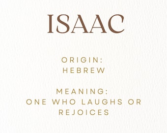 Isaac Baby Name Meaning Baby Names Nursery Sign Boy Names Printables ...