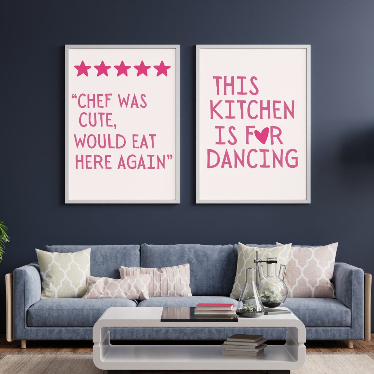 Kitchen Decor Aesthetic Cute Kitchen Wall Art Print Minimalist Trendy ...