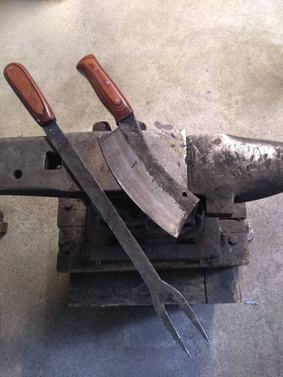 Hand Forge BBQ Set - Etsy