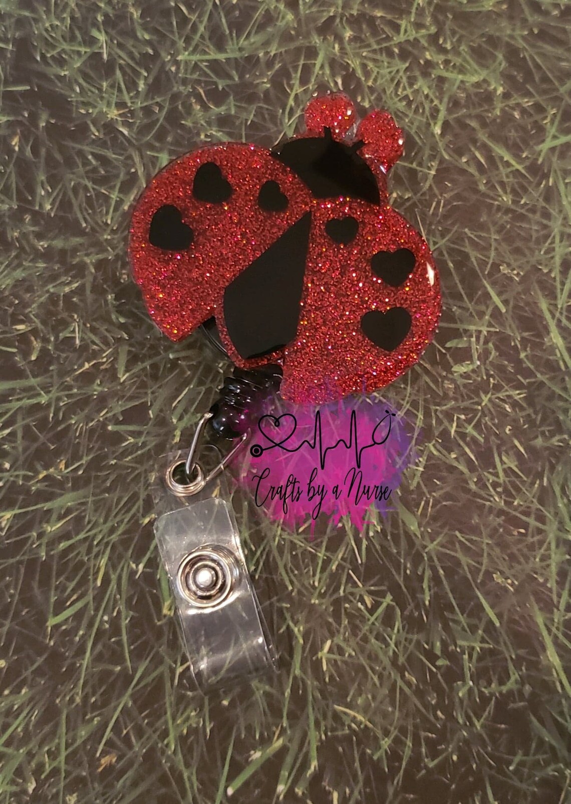 Lady Bug Badge Reel - Etsy