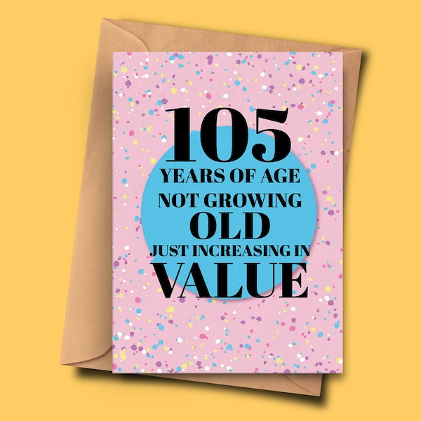 105th Birthday Cards - Etsy