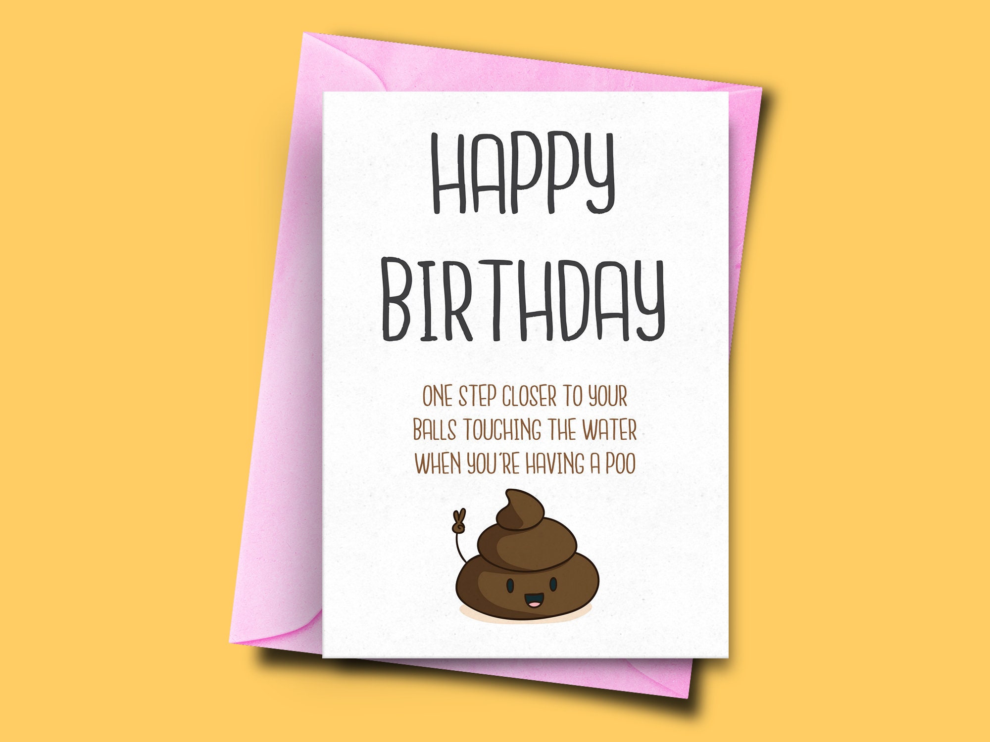 Funny Birthday Card For Him Rude Birthday Card Male Funny Birthday Card ...