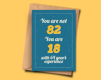 Funny 82nd Birthday | Etsy