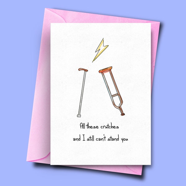 Broken Leg Card - Etsy