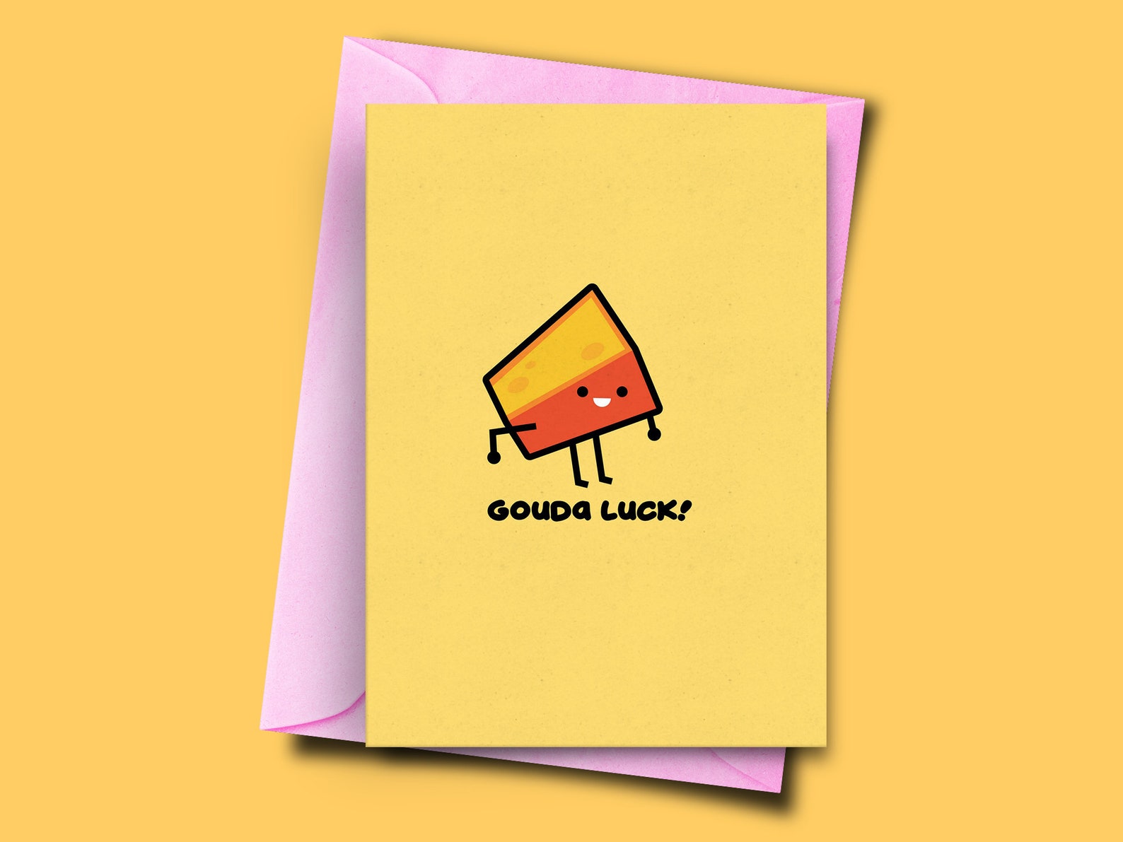 GOUDA LUCK Cheese Puns Good Luck Card Starting New Job - Etsy