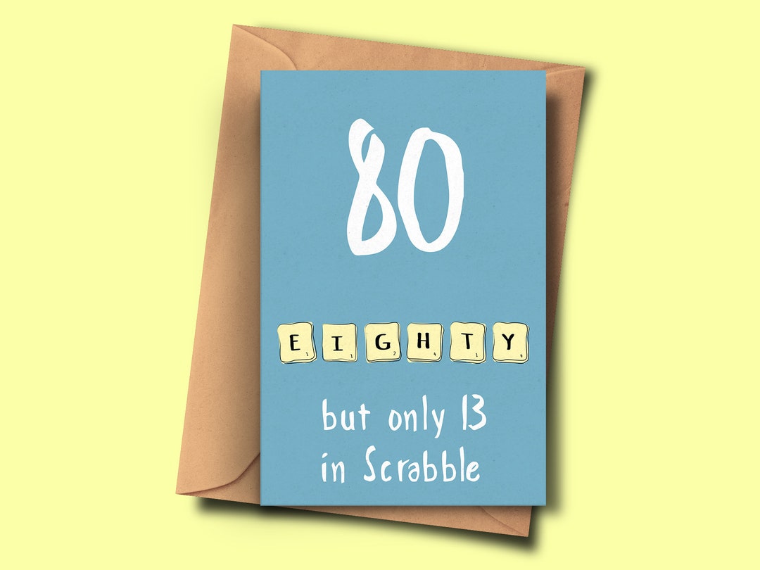 Funny 80th Birthday Card,turning 80,eightieth Brithday, for Him, for ...