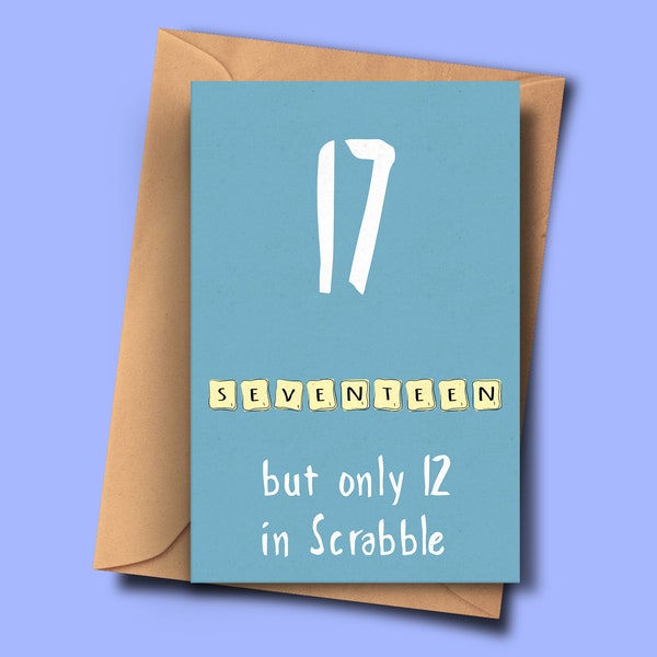 Funny Card for Turning 17 - Etsy