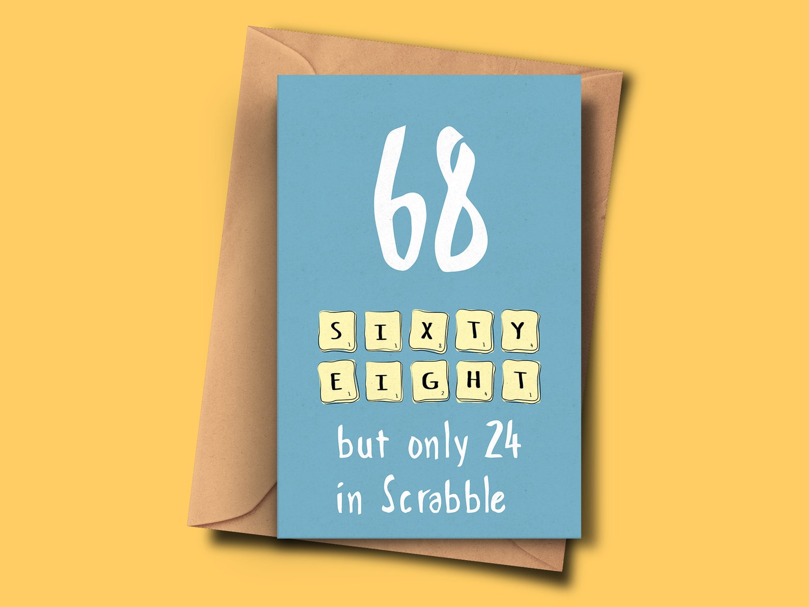 Funny 68th Birthday Card,turning 68,sixty-eighth Brithday, for Him, for ...