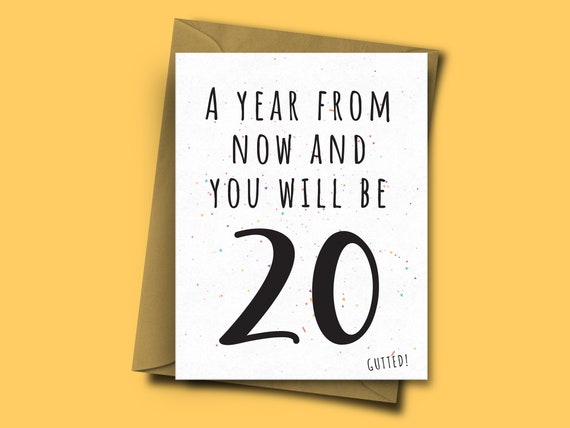 19th Birthday Card Funny Birthday Card for 19 Year Old | Etsy