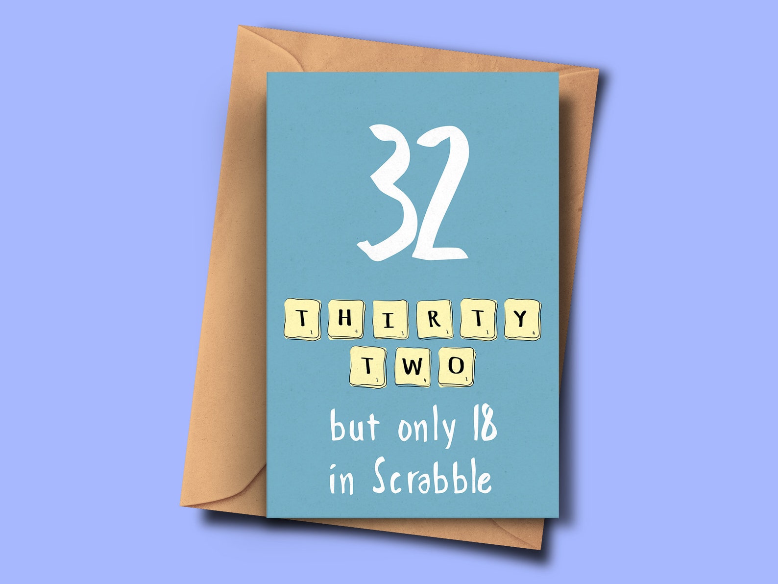 Funny 32nd Birthday Card,turning 32,thirty-second Brithday, From Him ...