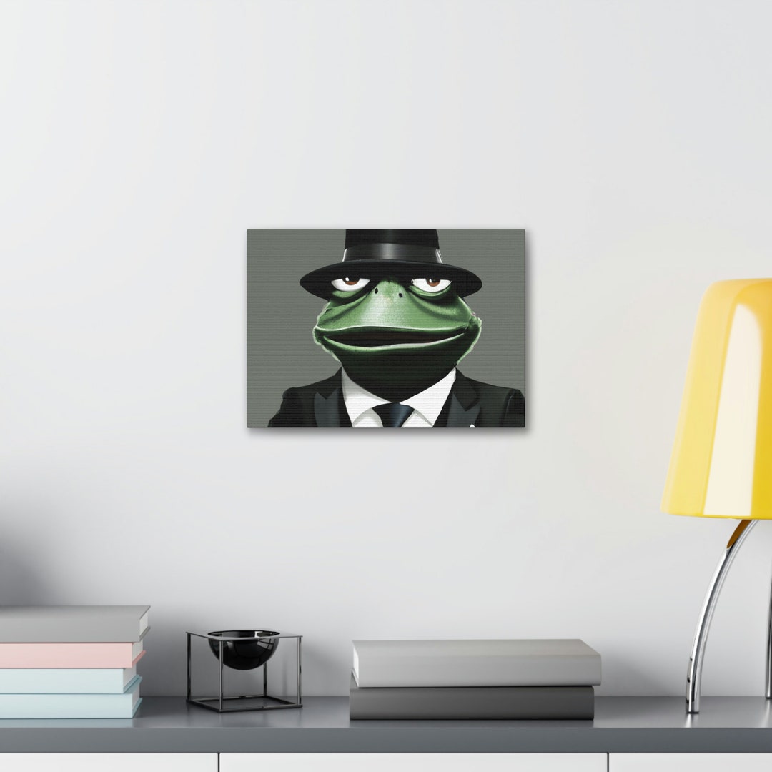 Gangster Frog Canvas - Etsy