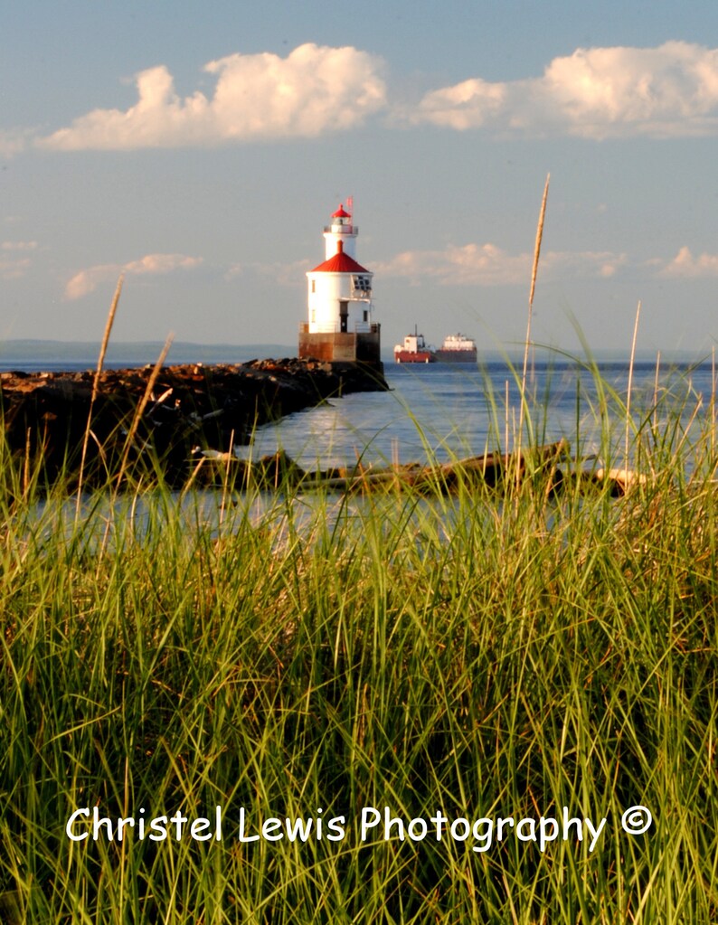Superior Entry Lighthouse Photography Print, Lighthouse Photography ...