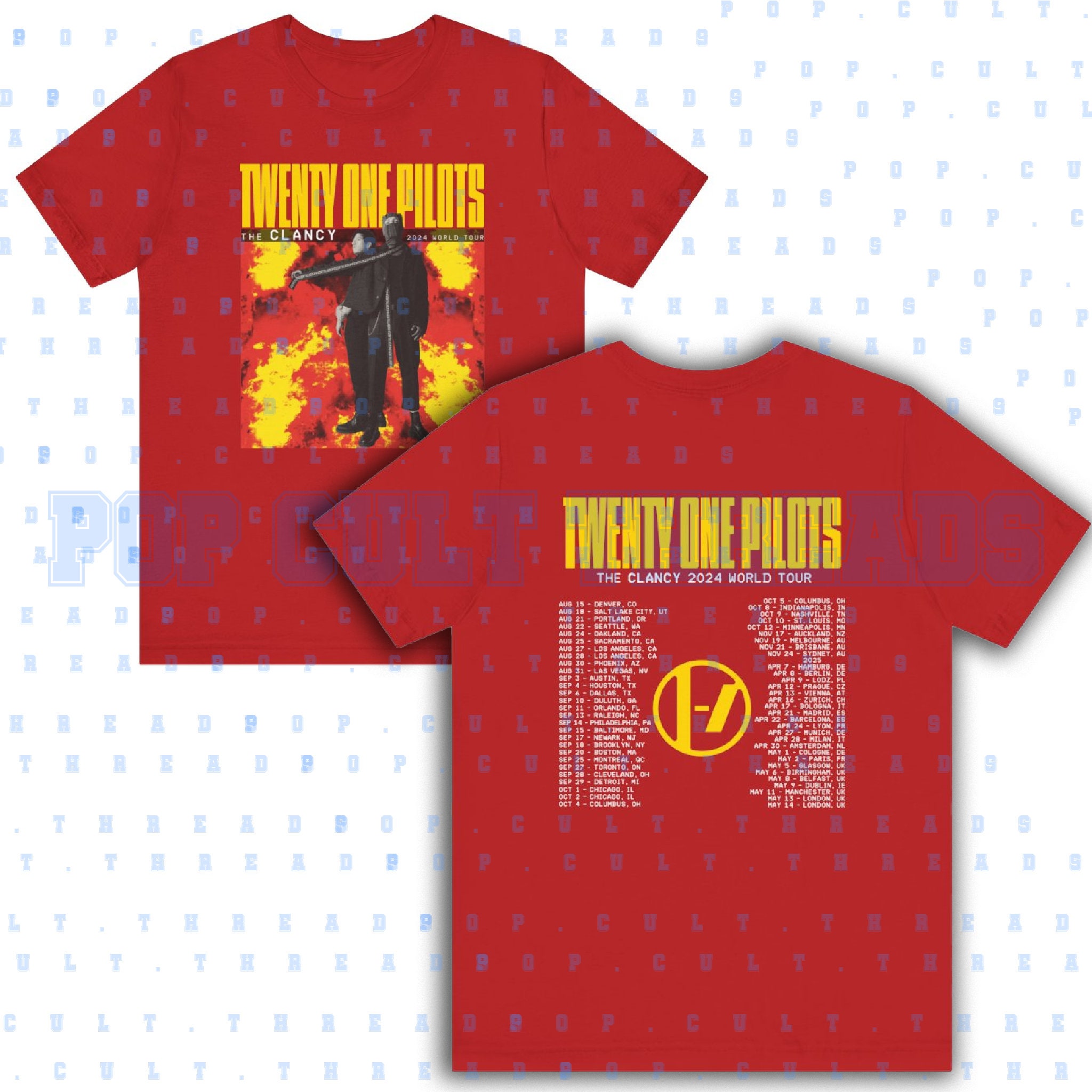 Camiseta Pilotss band 2024-2025 The Clancy Gira Mundial, Merch Doble ...