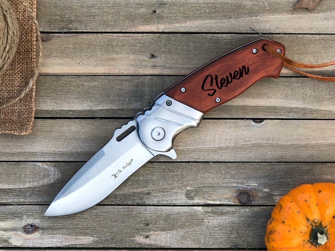Gift for Men, Personalized Gift, Engraved Pocket Knife, Folding Knife ...