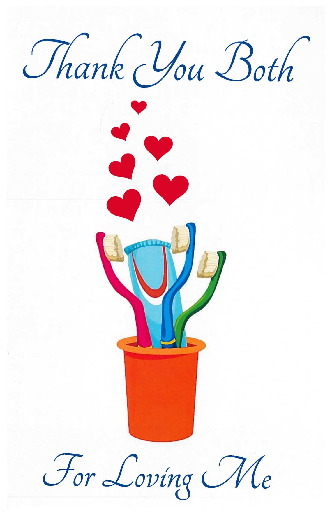 Greeting Card - Poly + Triad Relationship - Thank You Both for Loving ...