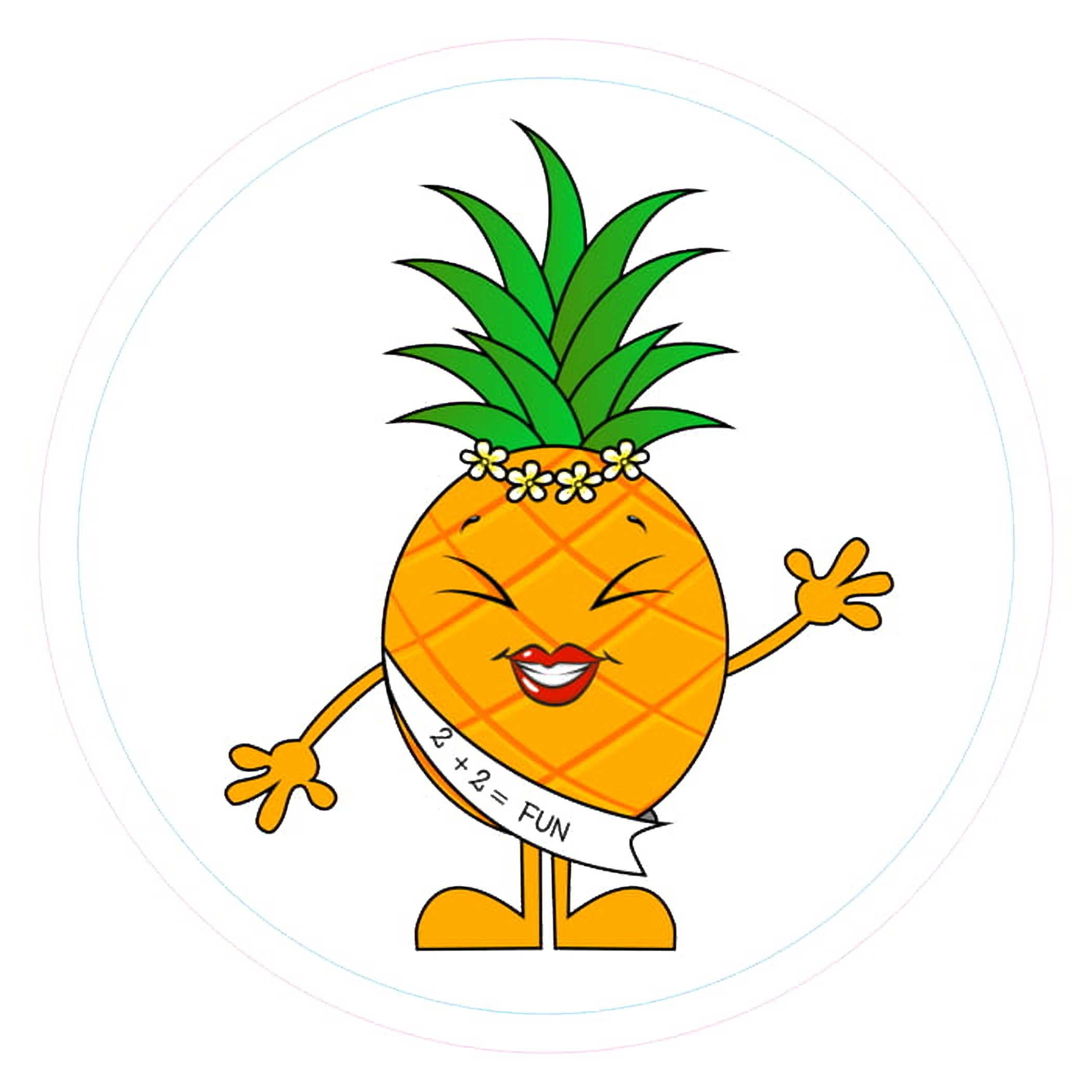 Sticker Female Pineapple Swinger 22Fun Winking - Etsy Nederland