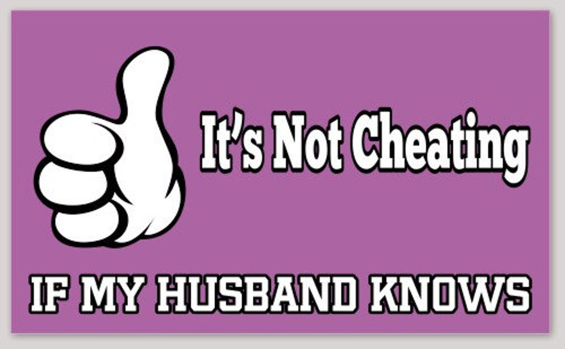 It's Not Cheating... If My Husband Knows Swingers 5 X 3 Sticker - Etsy