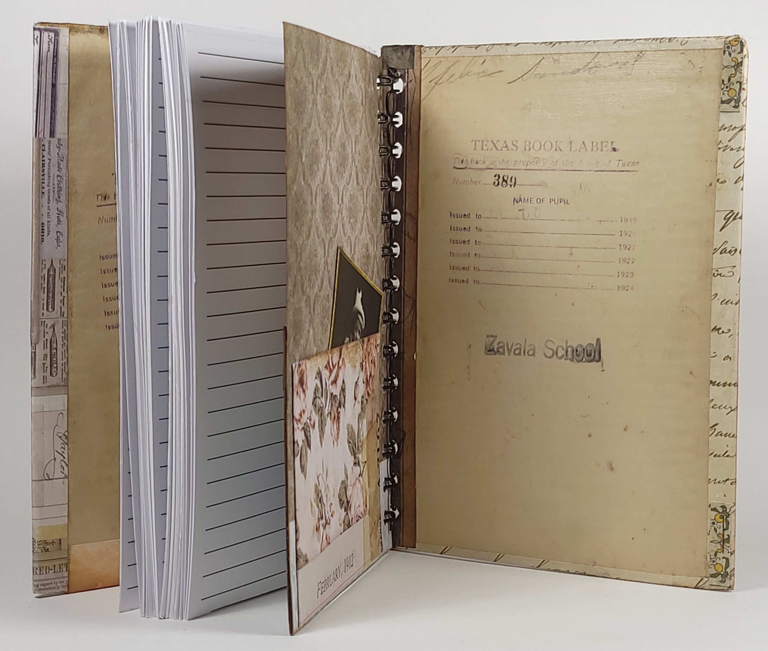 Vintage Children's Reader Notebooks Altered Book Journals - Etsy