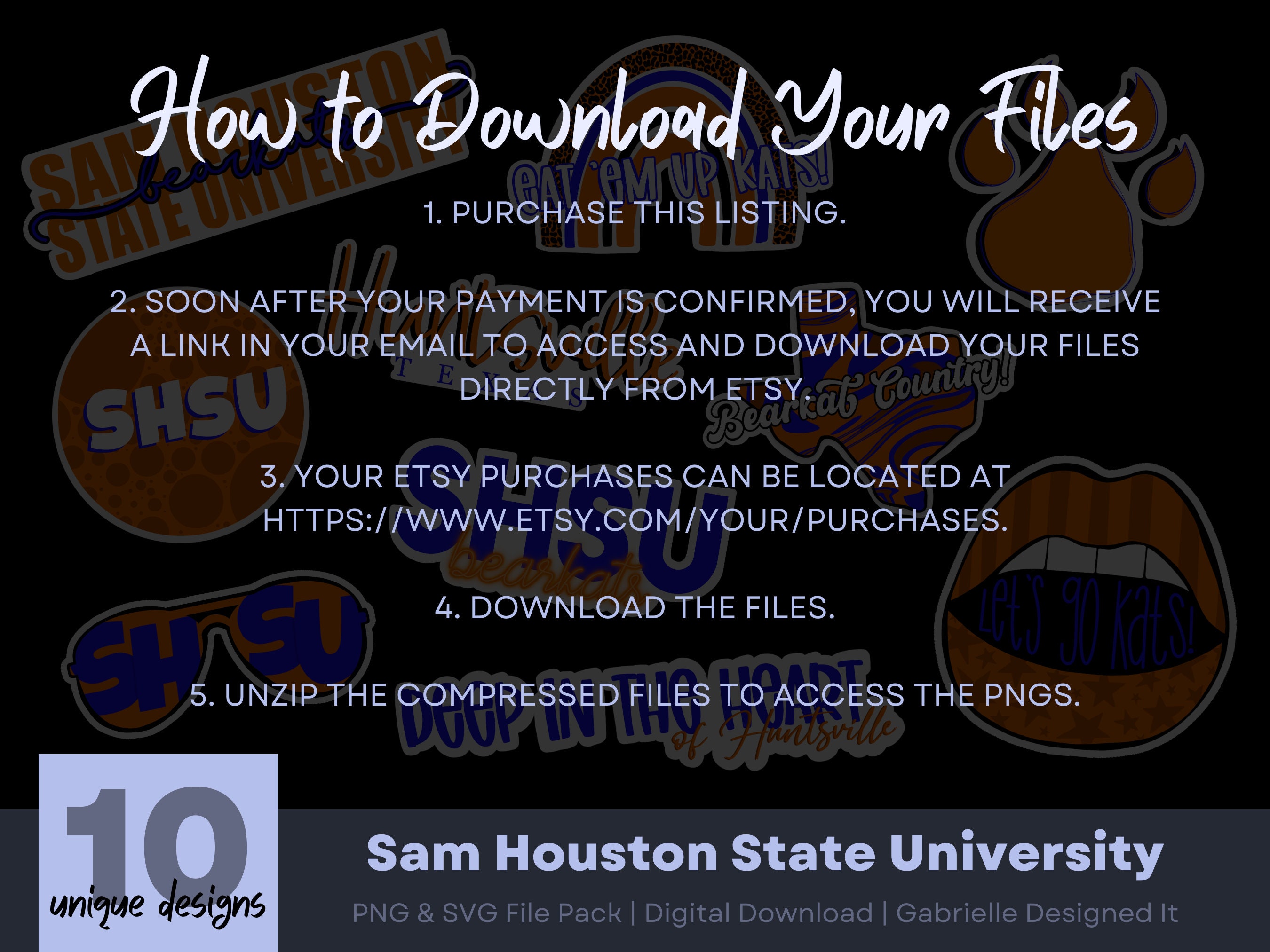 Sam Houston State University PNG & SVG File Pack Digital - Etsy