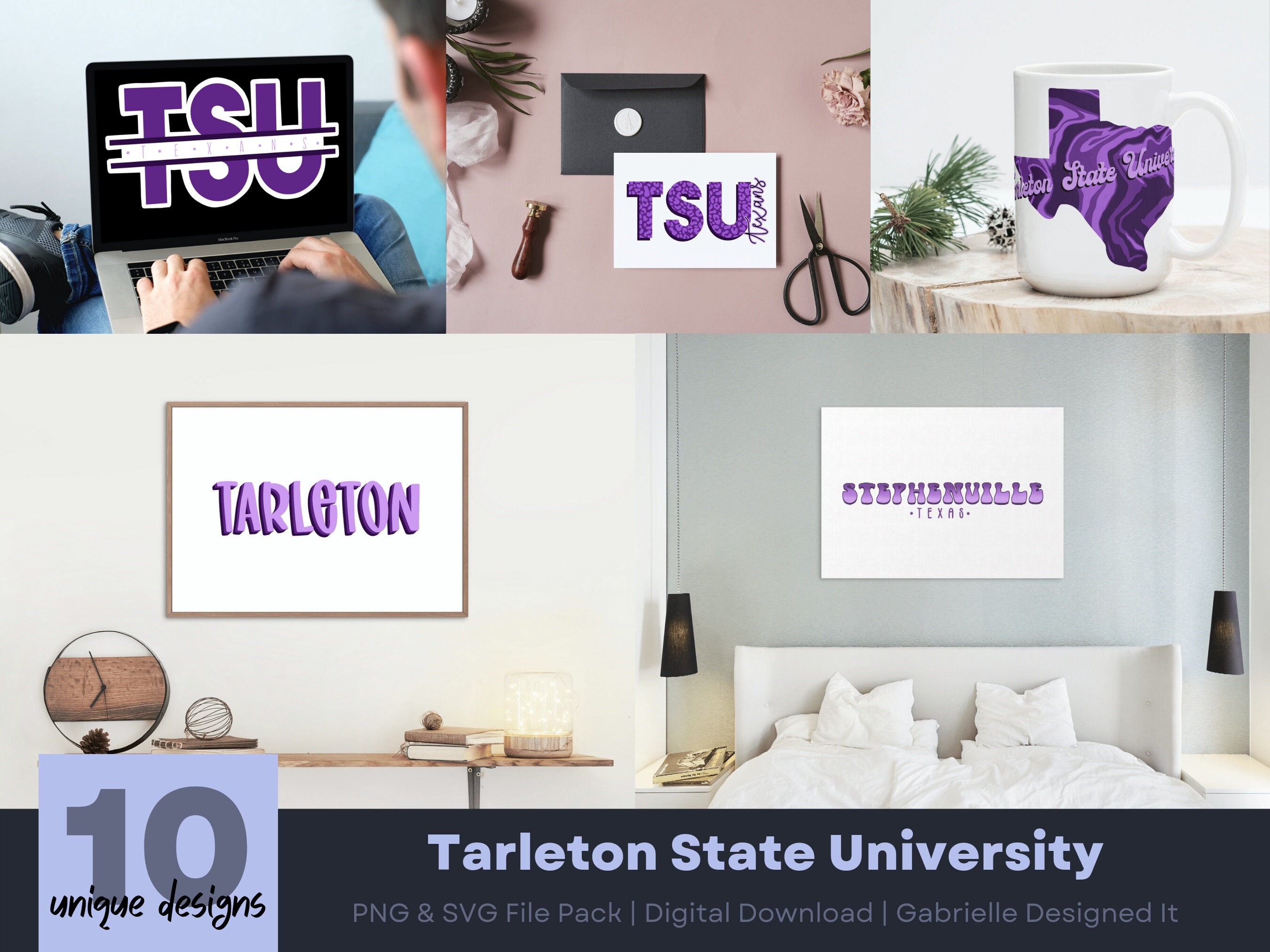 Tarleton State University PNG & SVG File Pack Digital - Etsy