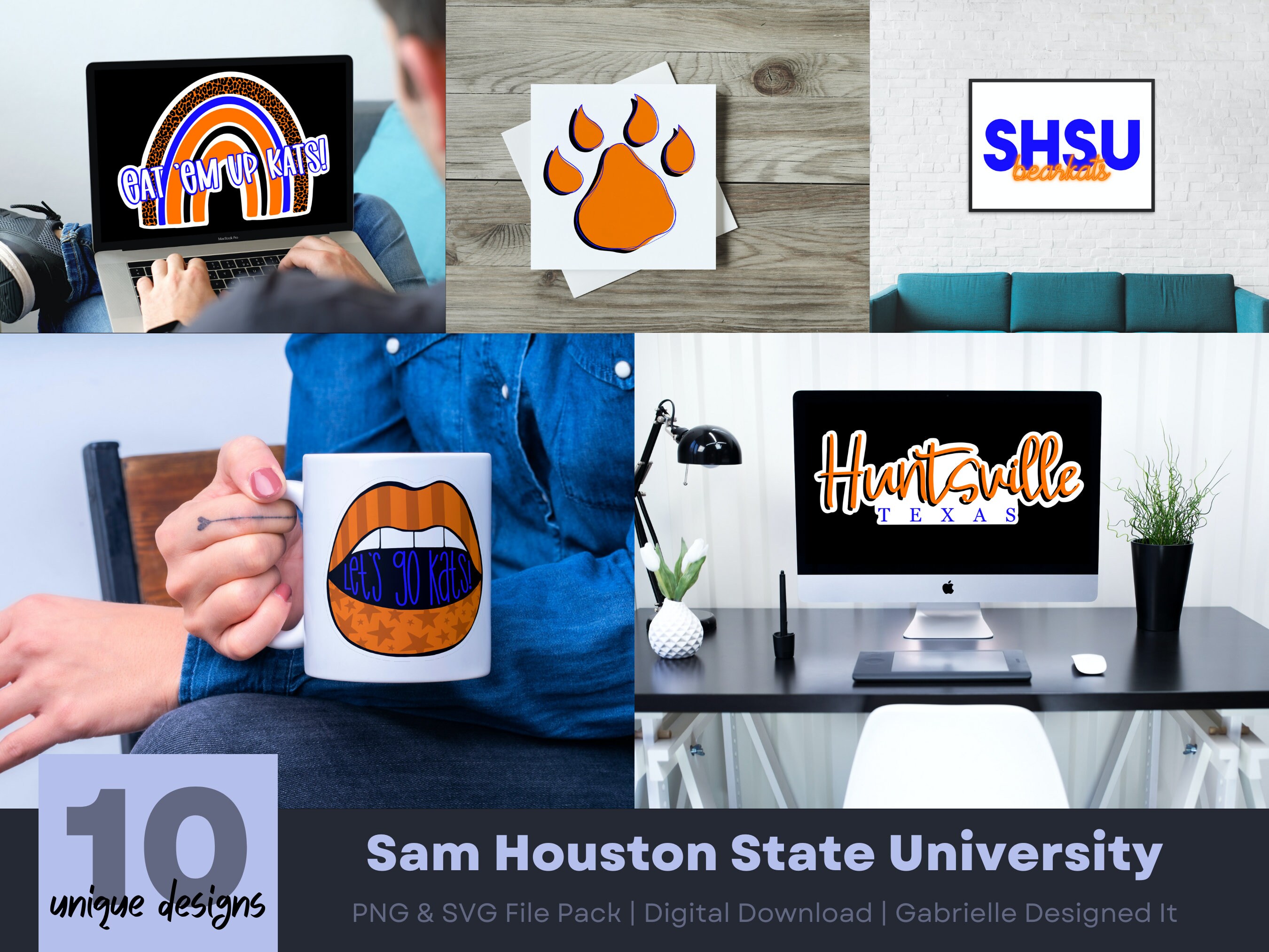 Sam Houston State University PNG & SVG File Pack Digital - Etsy