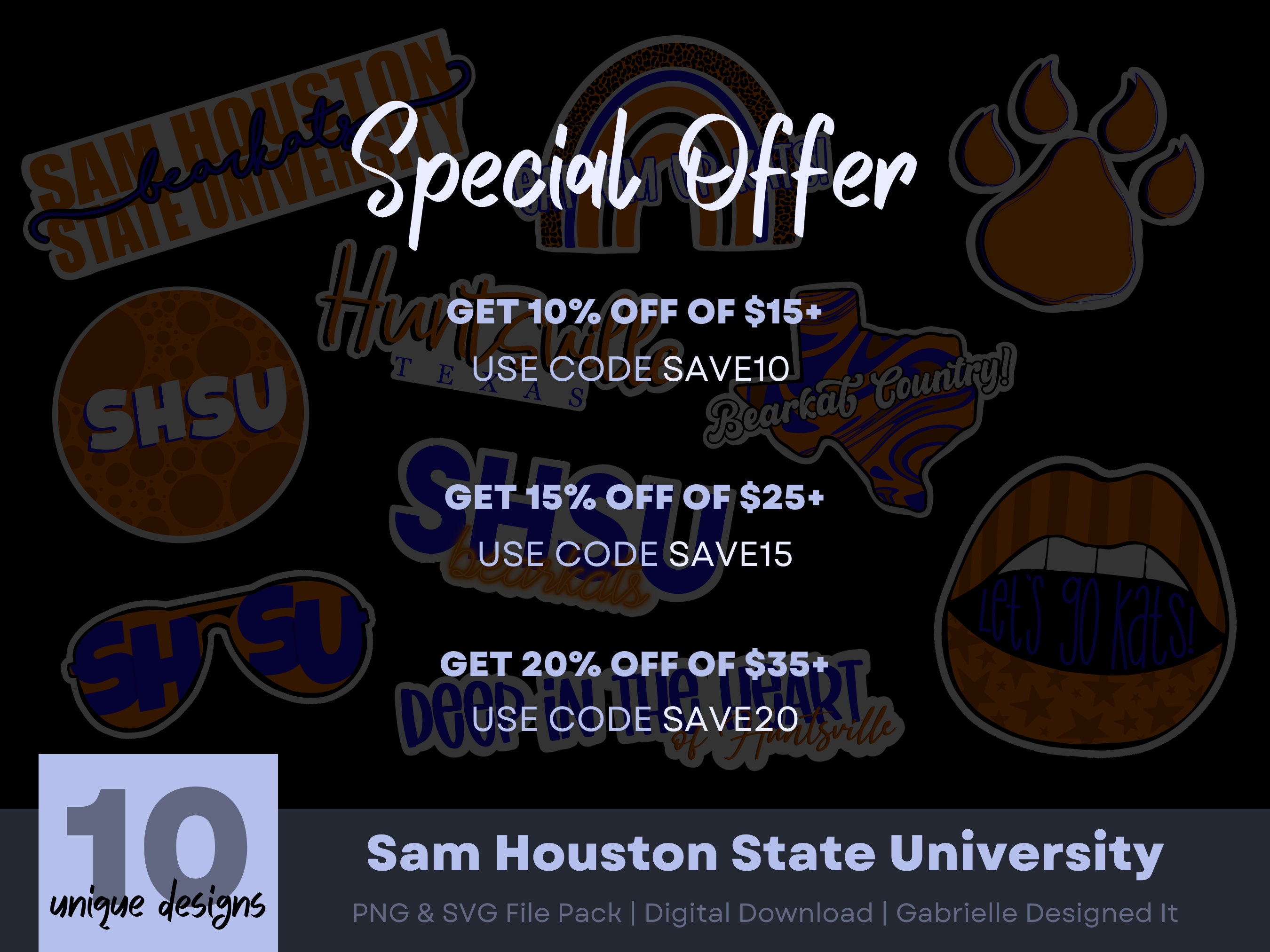 Sam Houston State University PNG & SVG File Pack Digital - Etsy