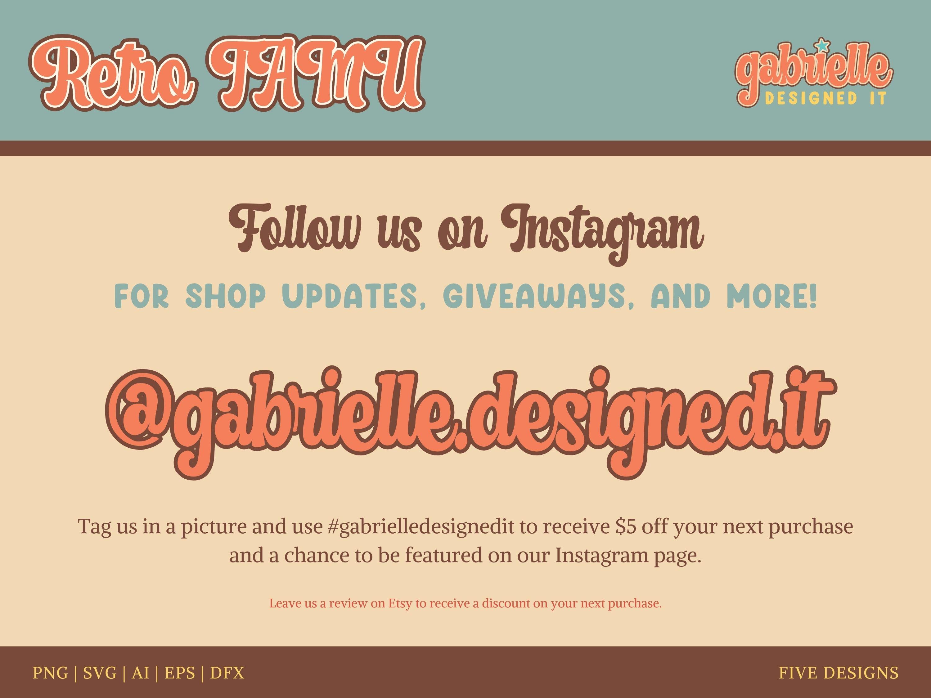 Retro TAMU | 5 Designs Pack | Png, Svg, Ai, Eps & Dfx | Digital ...