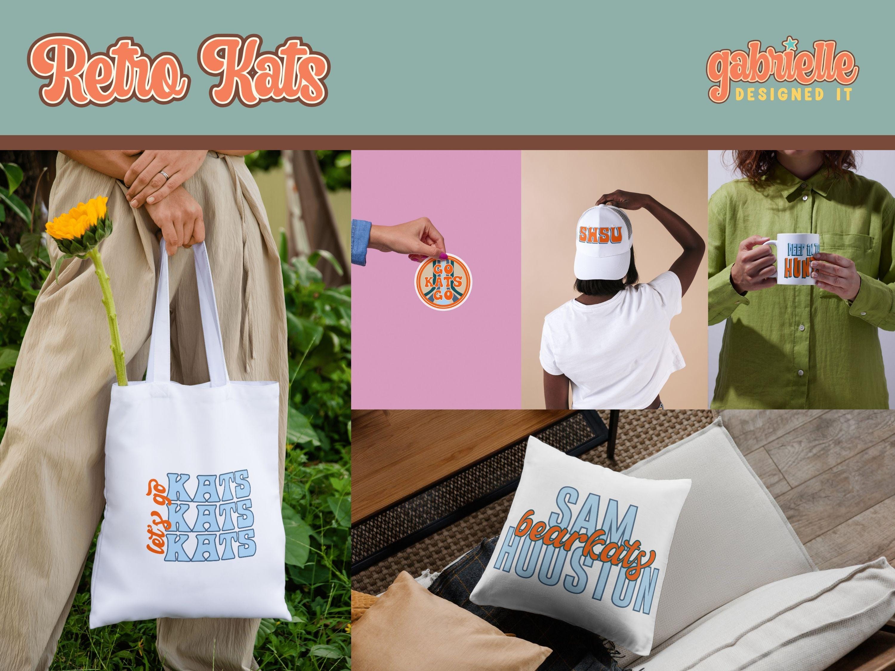 Retro Kats | 5 Designs Pack | Png, Svg, Ai, Eps & Dfx | Digital ...