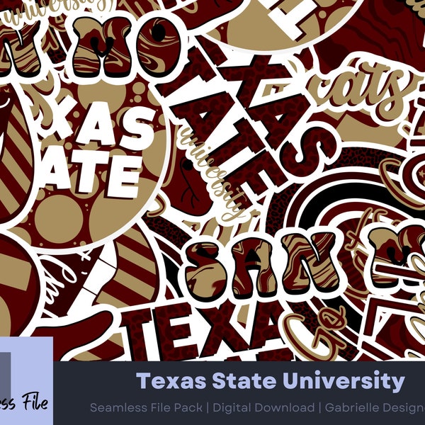 Texas State University Logo Svg - Etsy