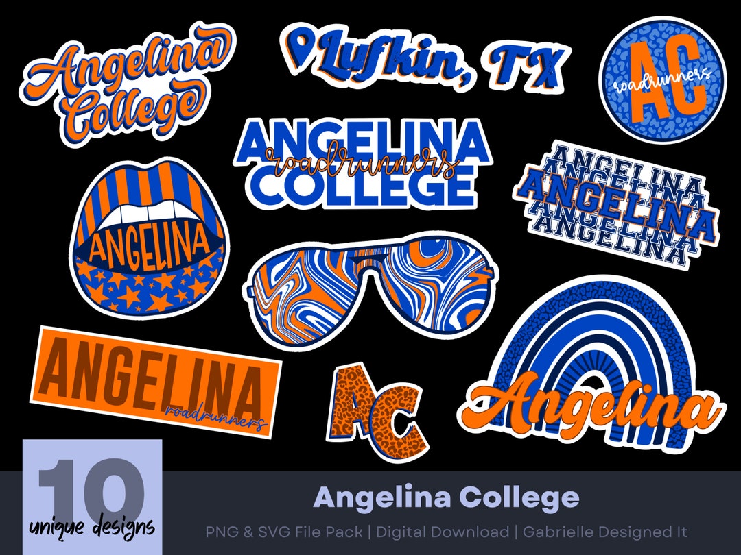 Angelina College PNG & SVG File Pack Digital Download - Etsy