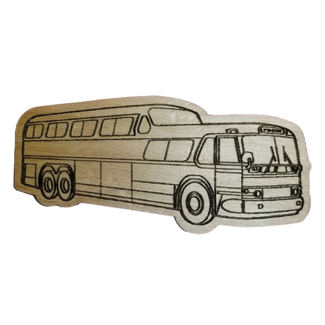 GM PD4501 Greyhound Scenic Cruiser Fridge Magnet Bus Highway Vintage ...