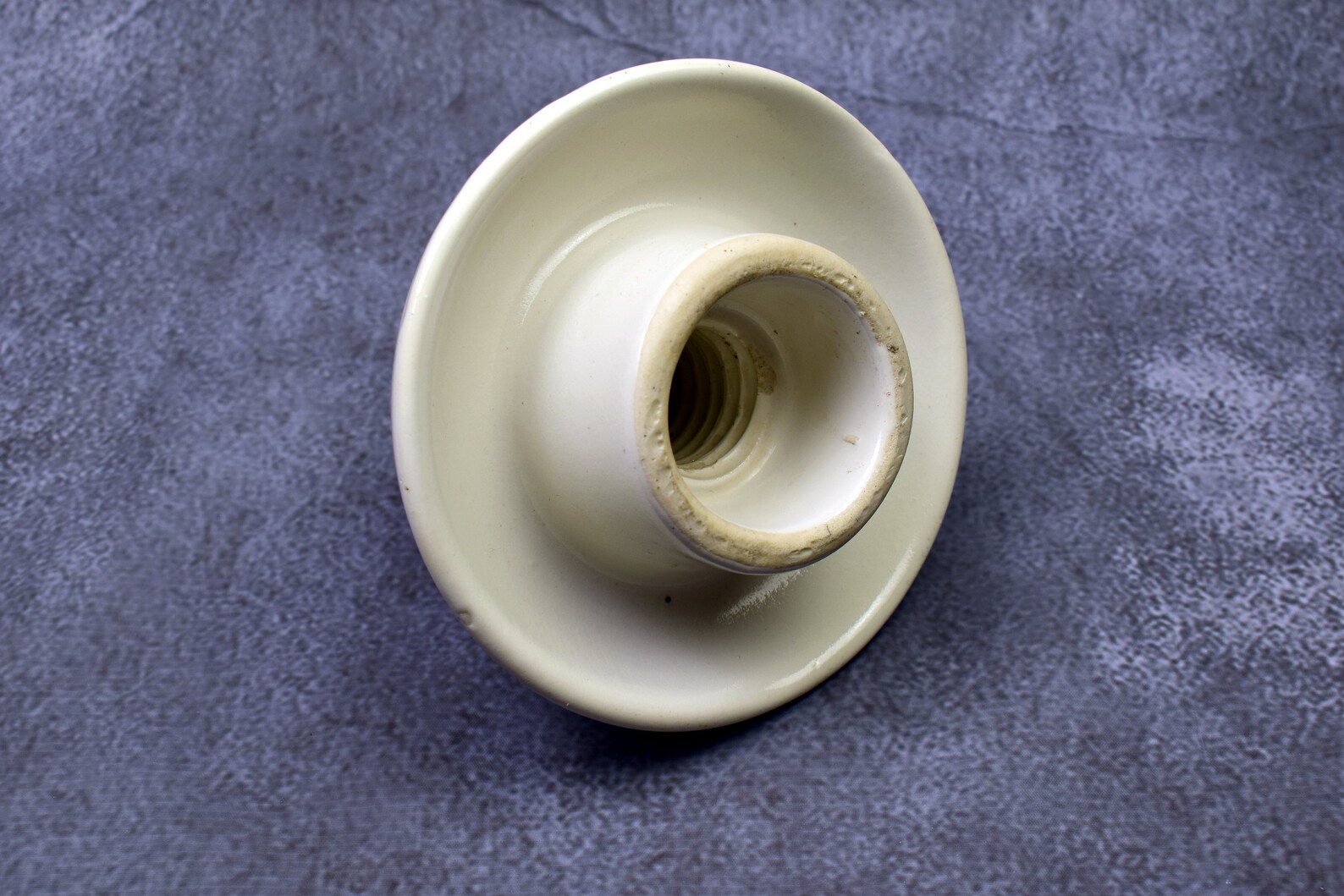 Porcelain White Insulator Vintage Electric Bulgaria 1967 Industrial ...