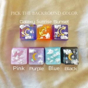 Customize Cloud Moon Sky Keycap Ombre Sunset Dawn - Etsy