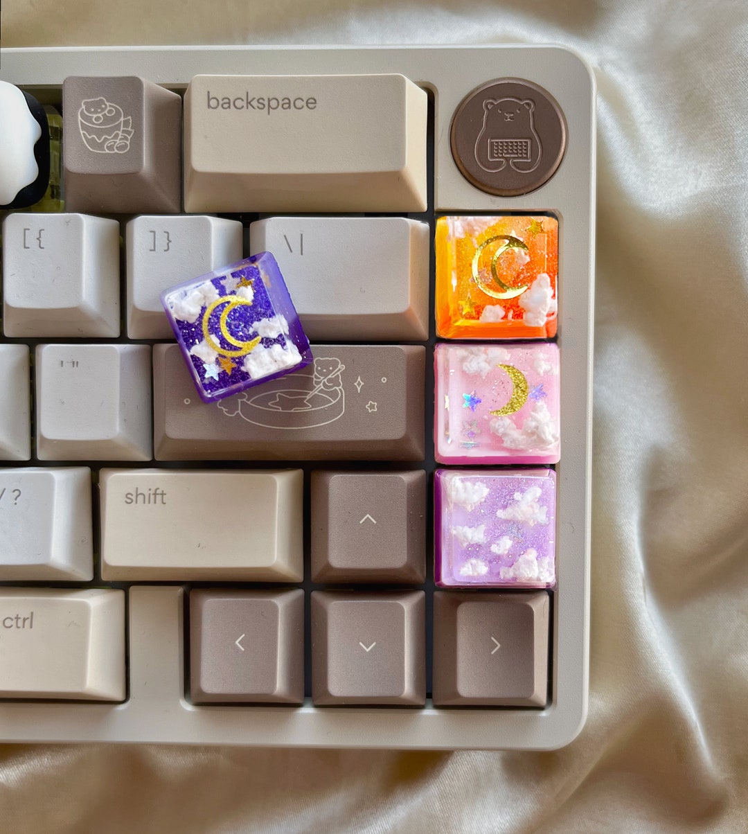 Customize Cloud Moon Sky Keycap - Etsy