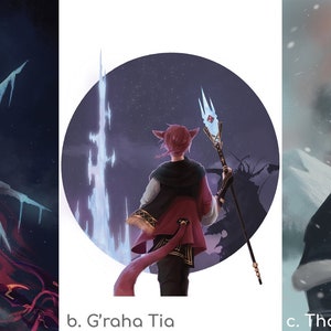 FFXIV Character Prints 5x7 - Etsy