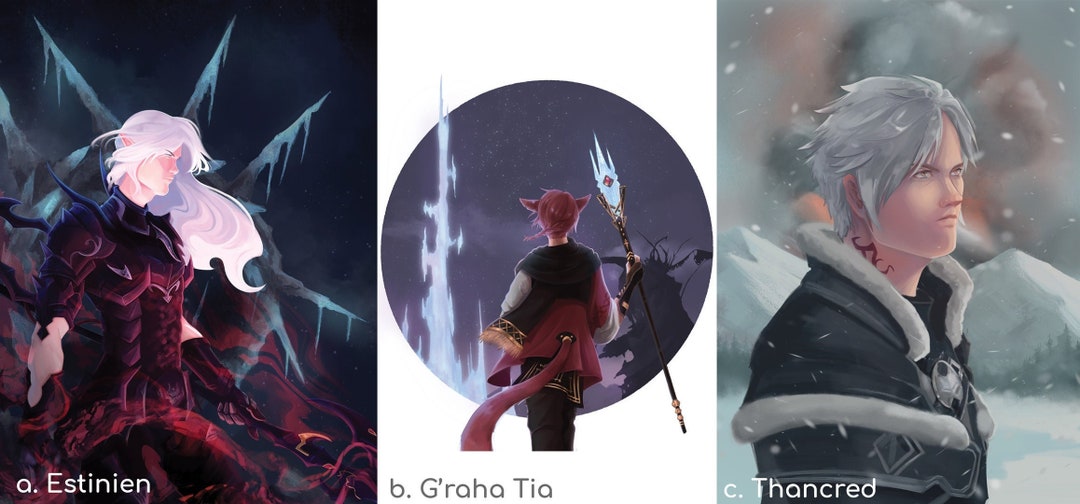 FFXIV Character Prints 5x7 - Etsy