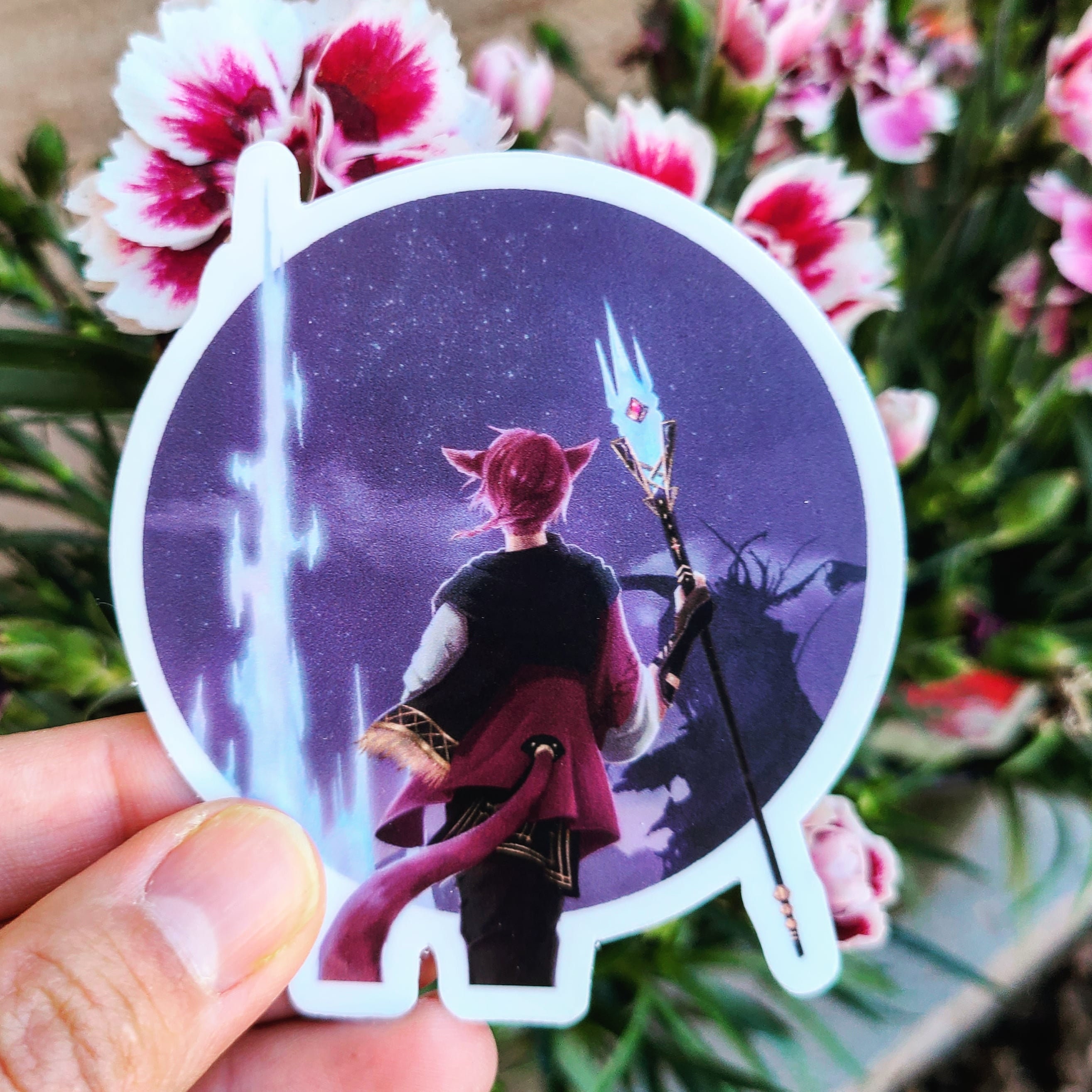 G'raha Tia FFXIV Vinyl Sticker Car Decal Card Making & Stationery ...