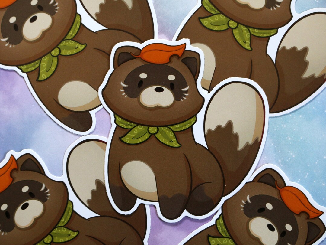 Tanuki Stickers 4x4 Vinyl Genshin Impact - Etsy