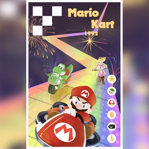11x17 Mario Poster - Etsy