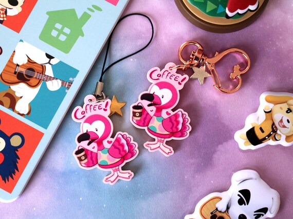 Flora & Marina ACNH Charms Animal Crossing Pink Acrylic | Etsy