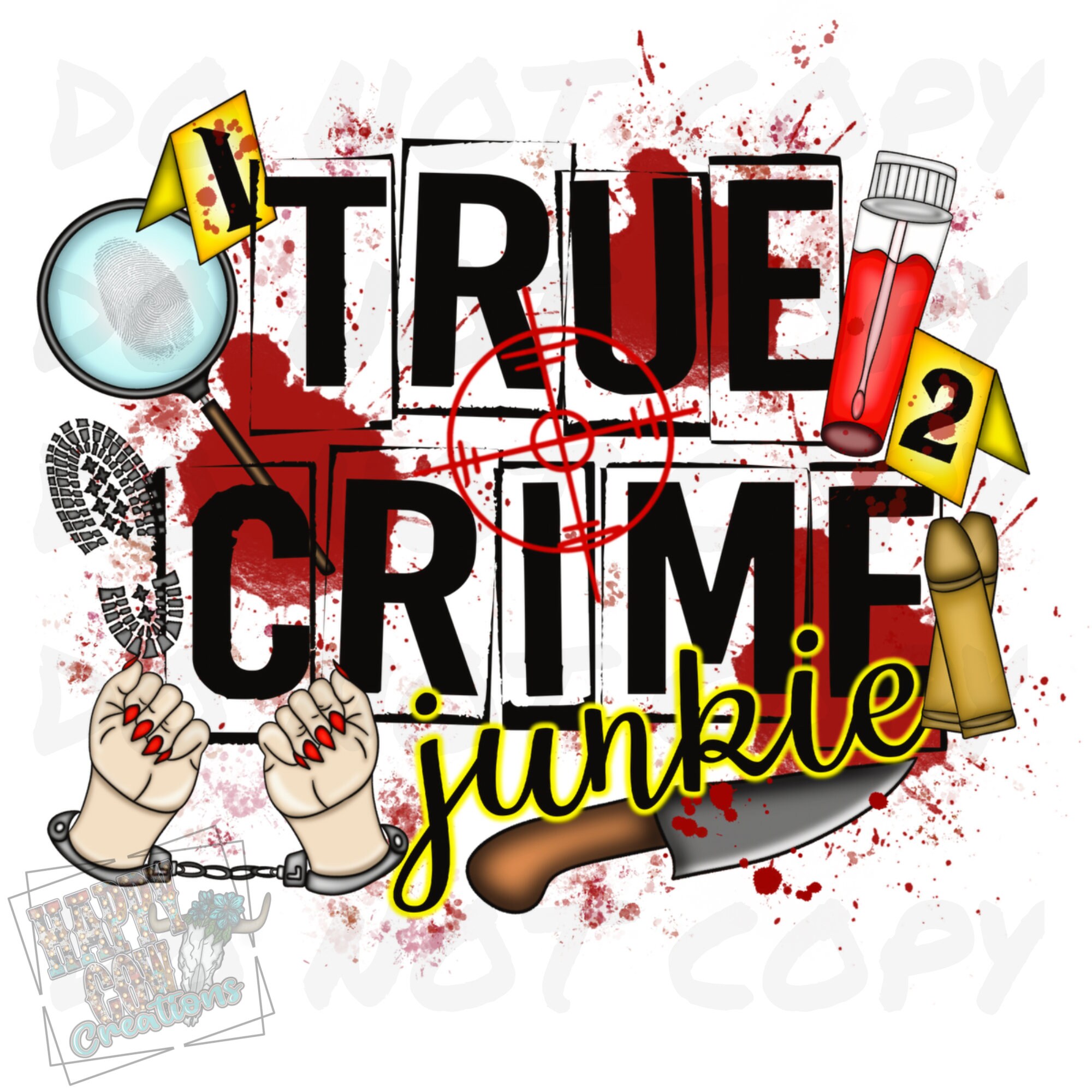 True Crime Junkie PNG - Etsy
