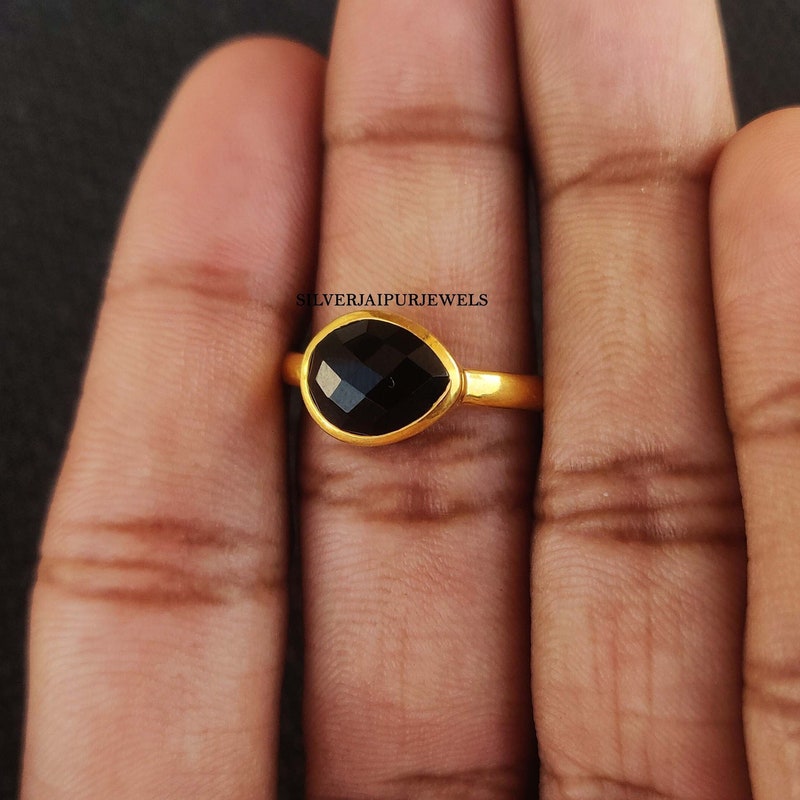 Black Onyx Ring - Etsy