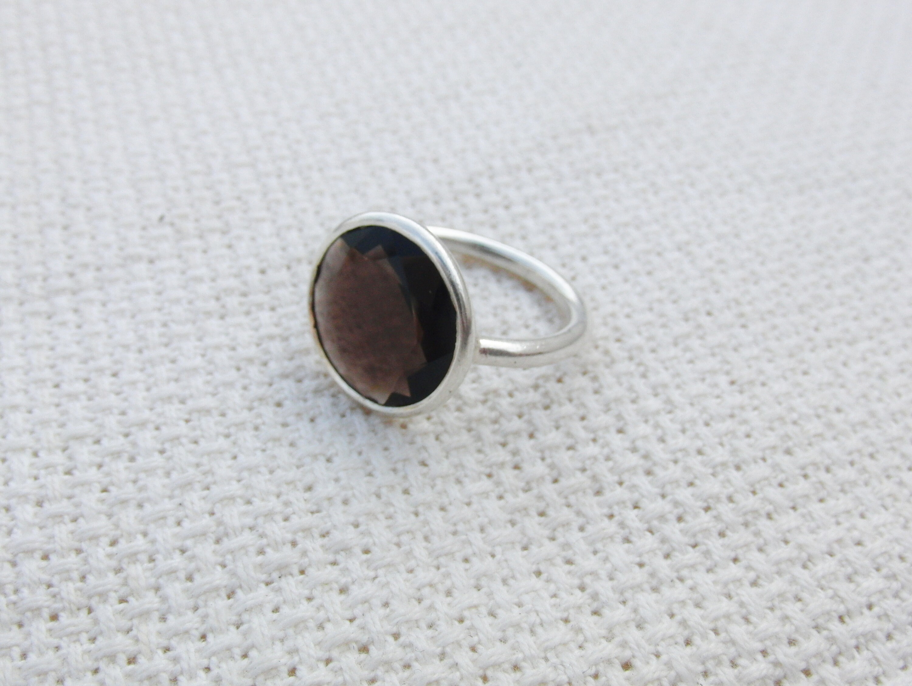 Smoky Quartz Ring 925 Sterling Silver Ring Ring For Women | Etsy